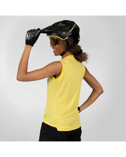 Maillot sans manches Femme SINGLETRACK Jaune - Ref E6222-SU