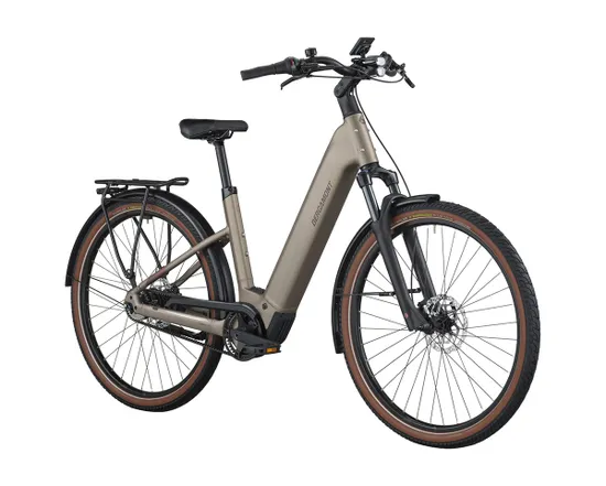 Vélo urbain/trekking électrique E-HORIZON TOUR 20 BELT WAVE Argent ...