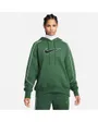 Sweat à capuche Femme Nike W NSW FLC OS PO HDY SW Rouge Sport - Ref ...