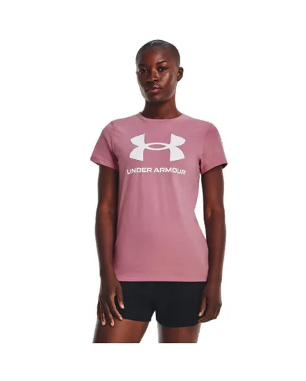 T-shirt Femme Under armour UA W SPORTSTYLE LOGO SS Rose Sport 2000 ...