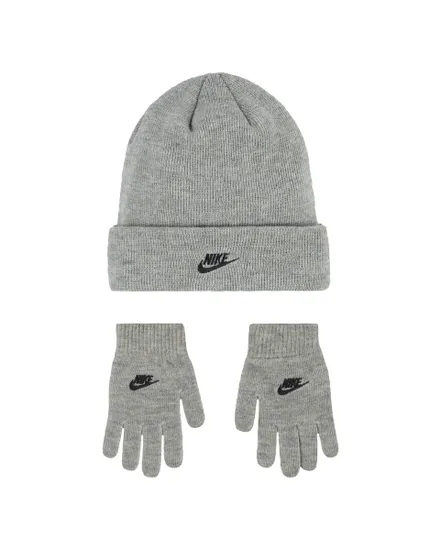 Set bonnet + gants Enfant Nike 0-7 ans NAN FUTURA BEANIE/GLOVE SET Gris ...