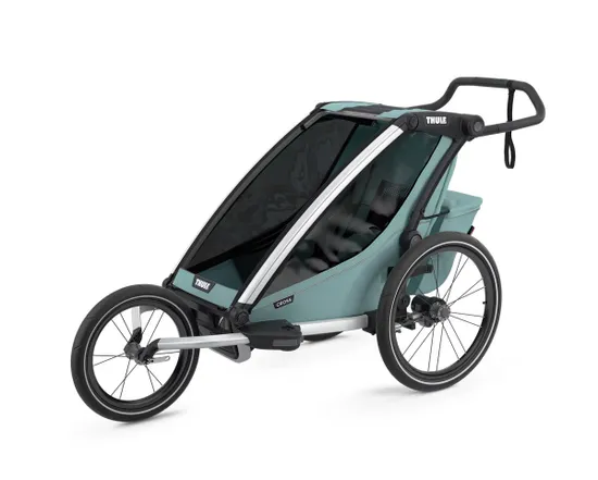 Remorque pour enfant 1 place CHARIOT CROSS Vert Alaska - Ref 10202022