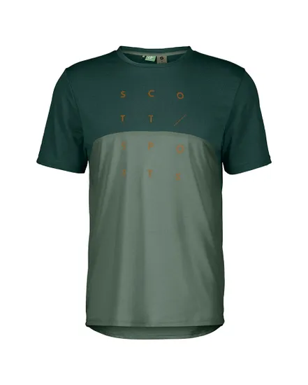 T-shirt manches courtes Homme TRAIL FLOW DRI Vert - Ref 419477-7744
