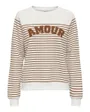 ONLSHELA L/S STRIPE O-NECK CS SWT - Ref 15304734-002