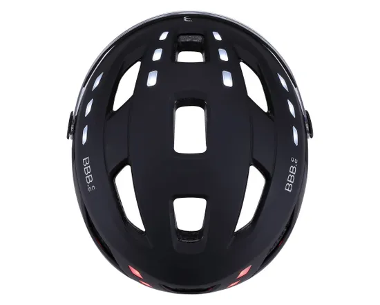 Casque Urbain Unisexe DISTRICT LED FACESHIELD Noir Mat - Ref BHE-163-001