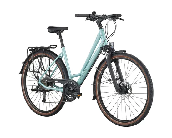 Vélo urbain/trekking VITESS 50 AMSTERDAM Bleu Sirène - Ref 425255-8360