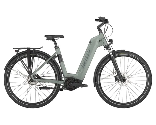 Vélo électrique urbain SUB 40 BELT WAVE Vert Highlands - Ref 423136-8113