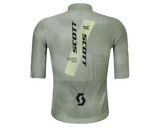 Maillot manches courtes Homme RC PRO Gris/Jaune Acide - Ref 424643-8244