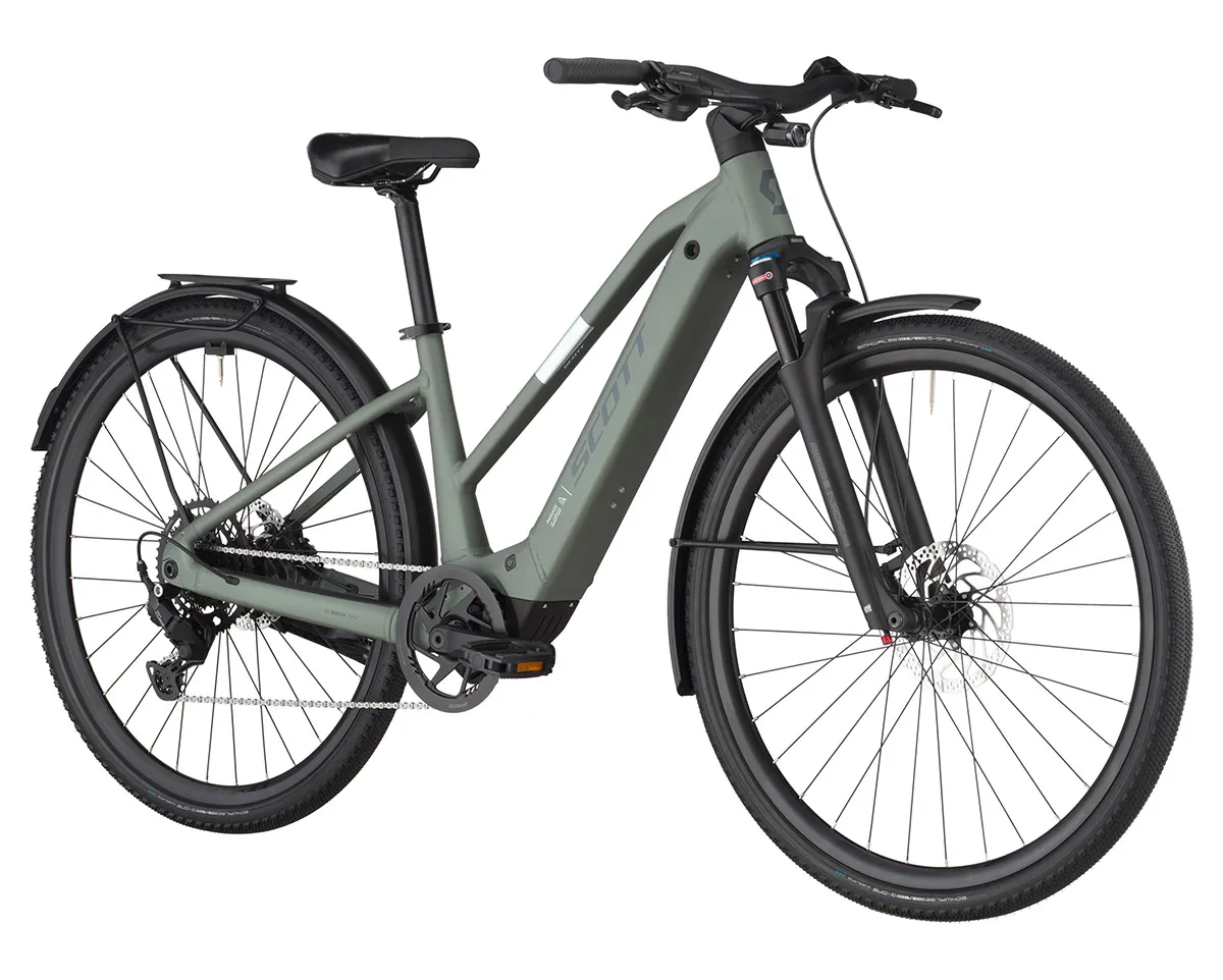 Vélo électrique urbain PASSAGE 30 SLOPE Vert Highlands - Ref 423454-8113