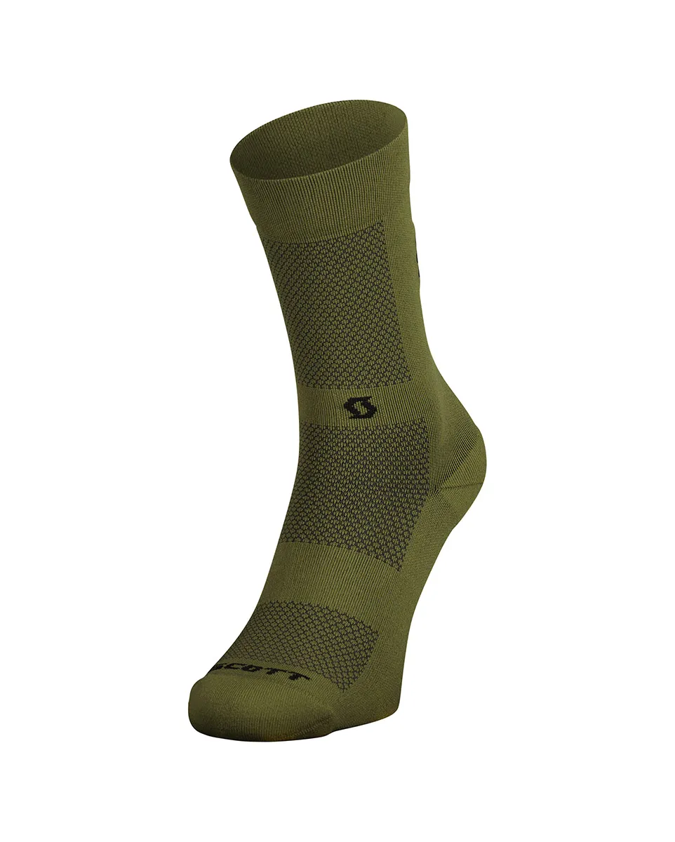 Chaussettes Unisexe FULL SEND CREW Vert Sapin/Noir - Ref 411819-7386