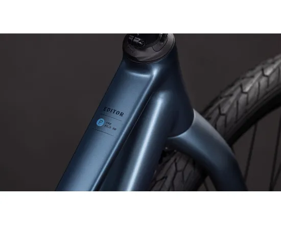 Vélo urbain EDITOR PRO Bleu Minéral/Chrome - Ref 155201-001