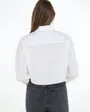 Chemise Femme Ck jeans WOVEN LABEL CROPPED Blanc WAS - Ref J20J222614-YAF