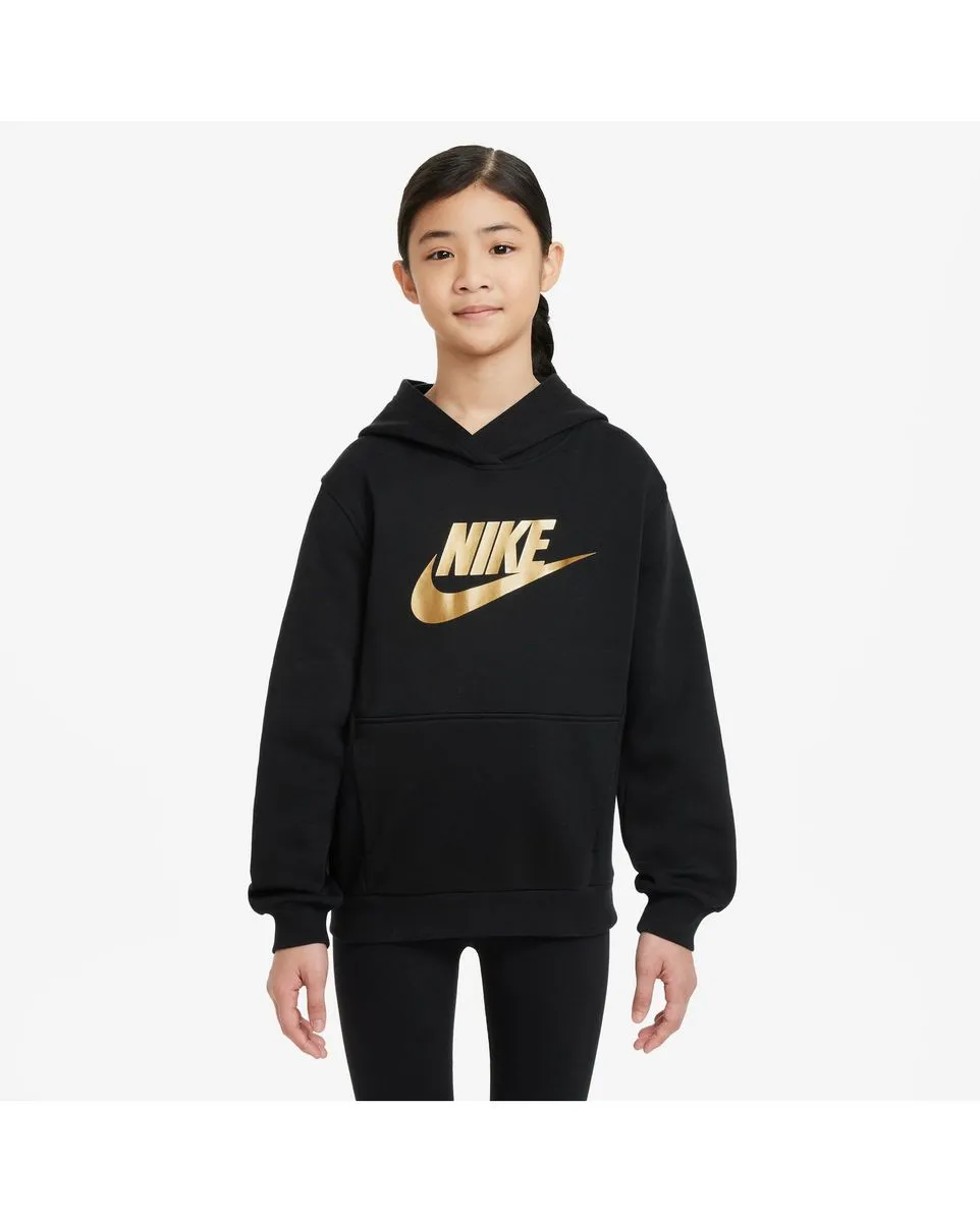 Sweat à capuche Enfant plus agé Nike K NSW CLUB FLC HDY GOLD Noir Sport ...