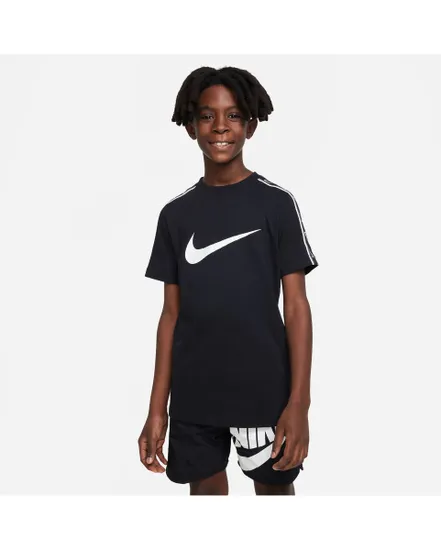 T-shirt manches courtes Enfant Nike B NSW REPEAT SW SS TEE Noir Sport ...