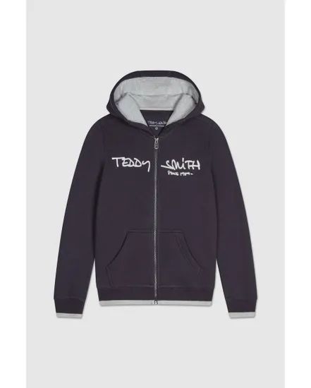 Sweat Zippé avec capuche réglable manches longues Enfant Teddy smith ...