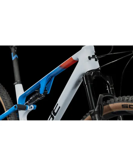 VTT tout suspendu AMS ZERO99 C:68X SLX 29 Blanc/Bleu/Rouge - Ref 752300-001