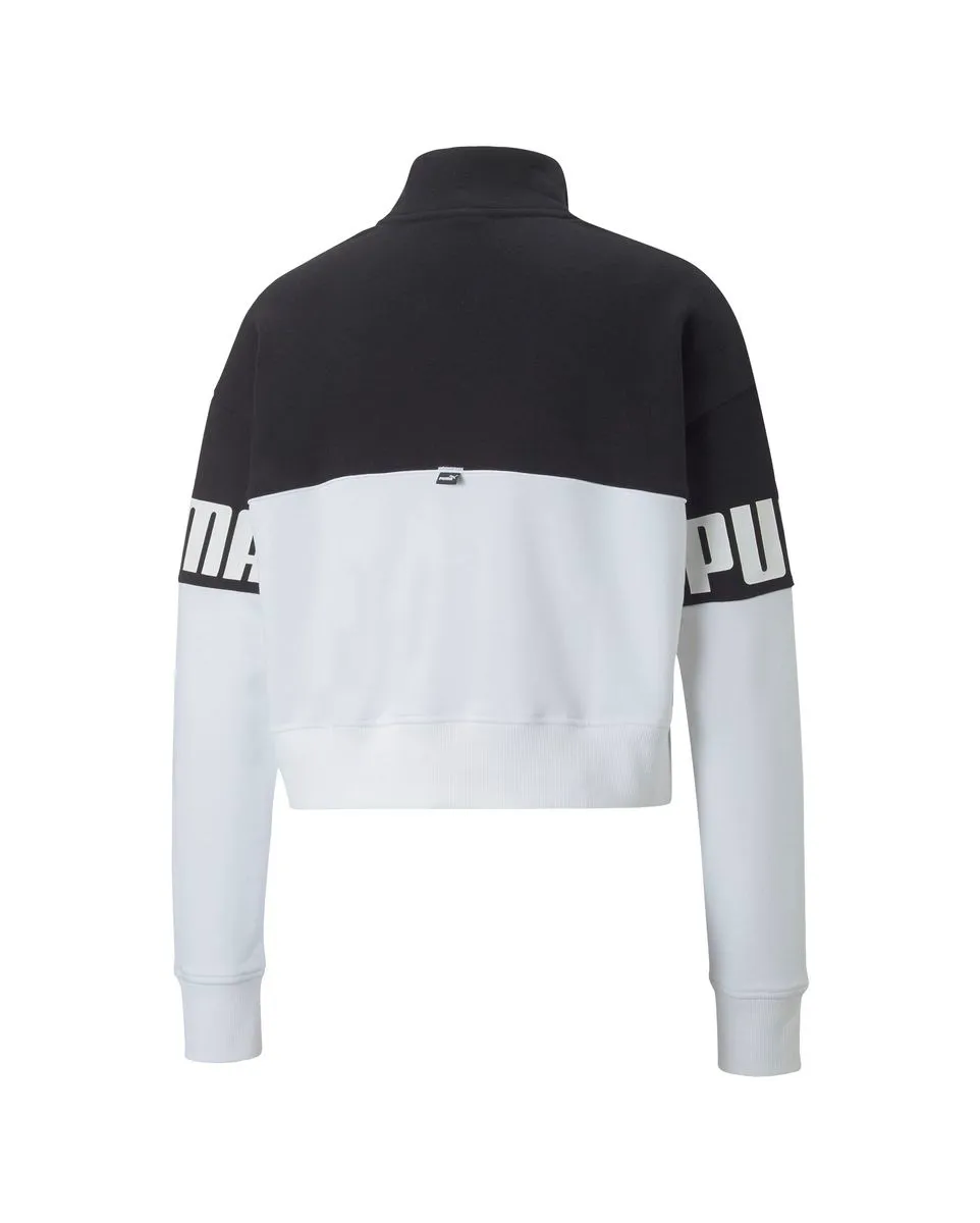 Sweatshirt manches longues Femme Puma W WER CLBK HP CREW TR Blanc Sport ...