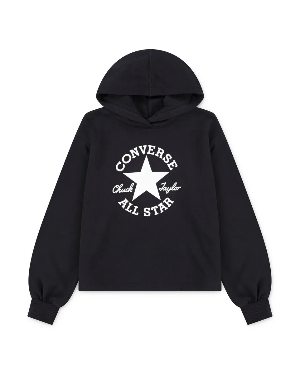 Sweat à capuche Fille Converse CNVG DISSECTED CTP HOODIE Noir Sport ...