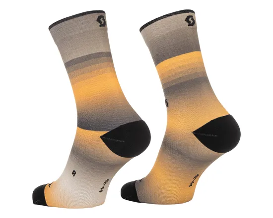 Chaussettes Unisexe GRADIENT STRIPES CREW Beige/Orange - Ref 425088-8254