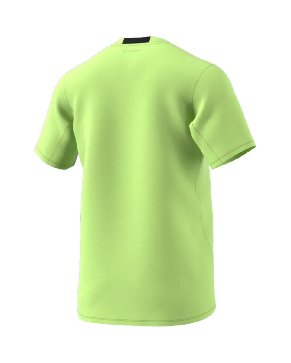 T shirt manches courtes Homme Adidas M D4T TEE Vert Sport 2000 - Ref HB9203