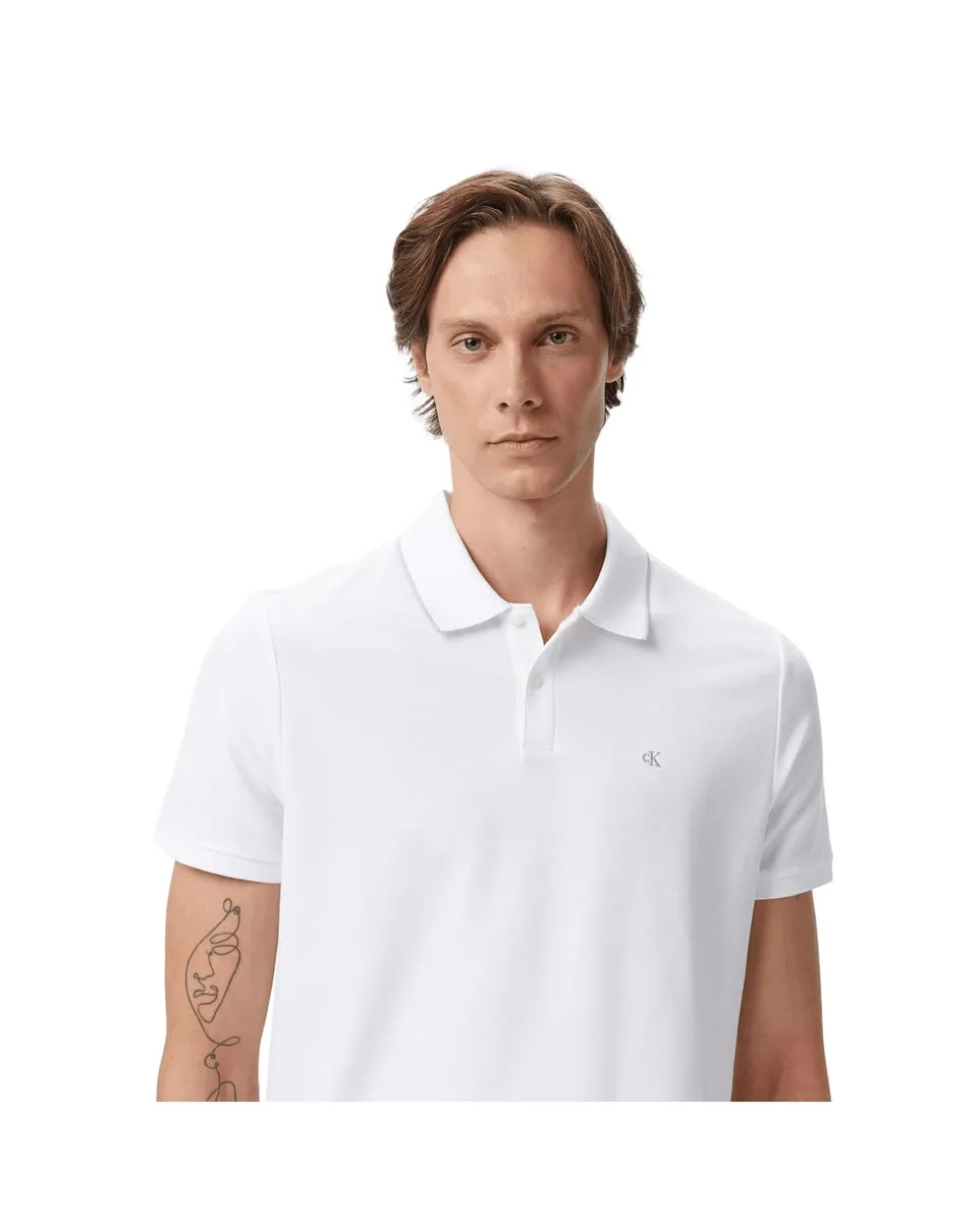 Polo Calvin Klein SS Refined - Piqué Coton Blanc, Confort & Élégance ...