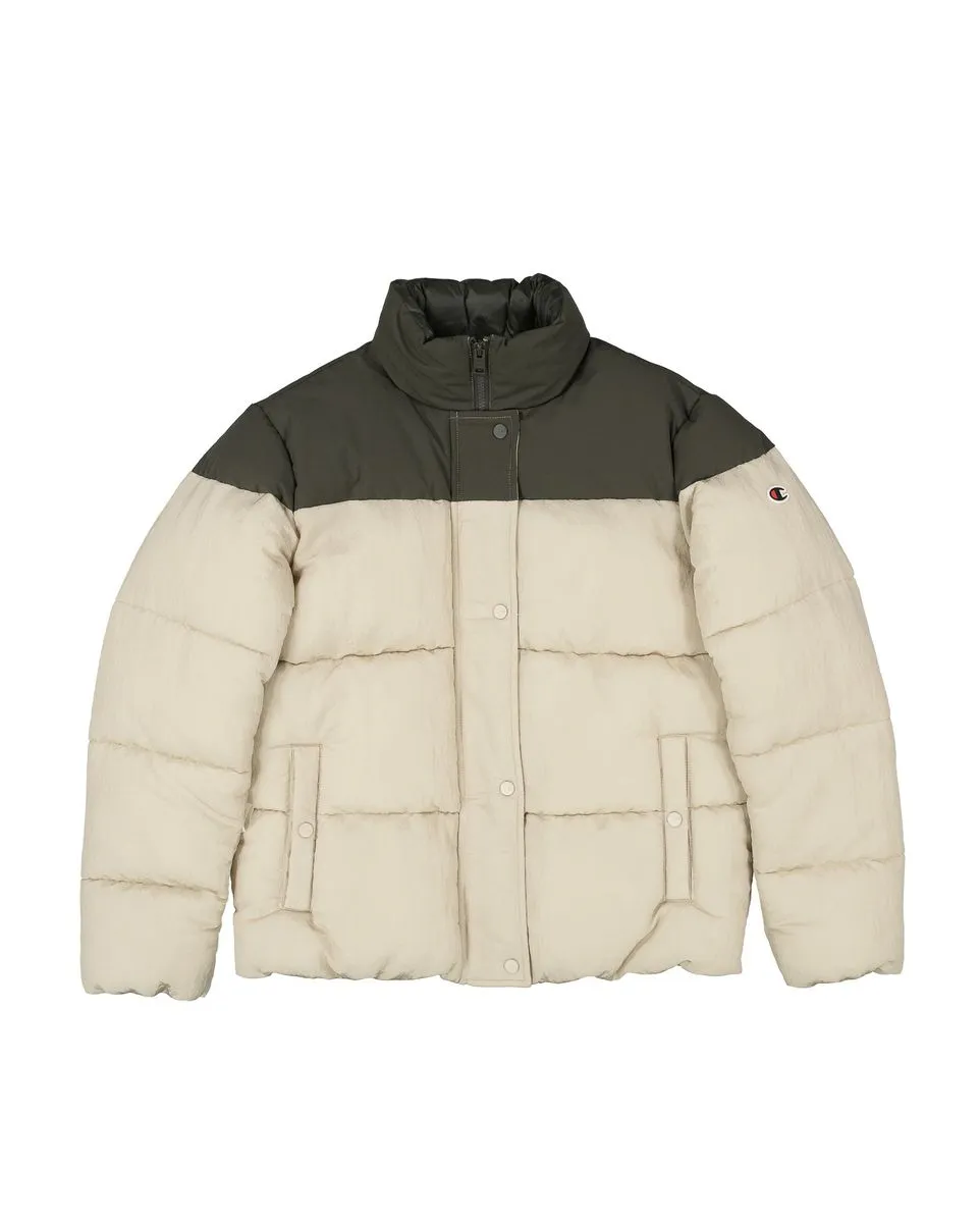 Doudoune à capuche Femme Champion HOODED POLYFILLED JACKET Beige Sport ...