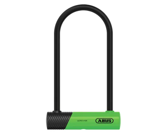 Antivol en U ULTRA 410K/170 HB 230 + SUPPORT SH Noir/Vert - Ref 40587