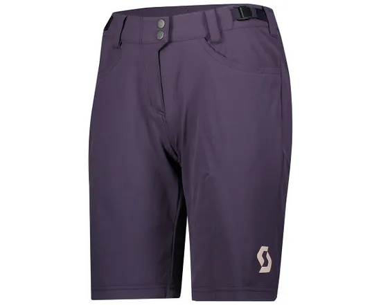 Short Femme TRAIL FLOW AVEC PAD Violet Foncé - Ref 280390-1512