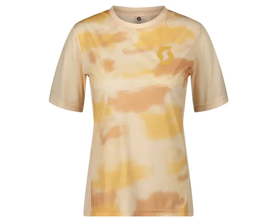 T-shirt manches courtes Femme TRAIL VERTIC Rose Poudré/Beige Biscuit ...