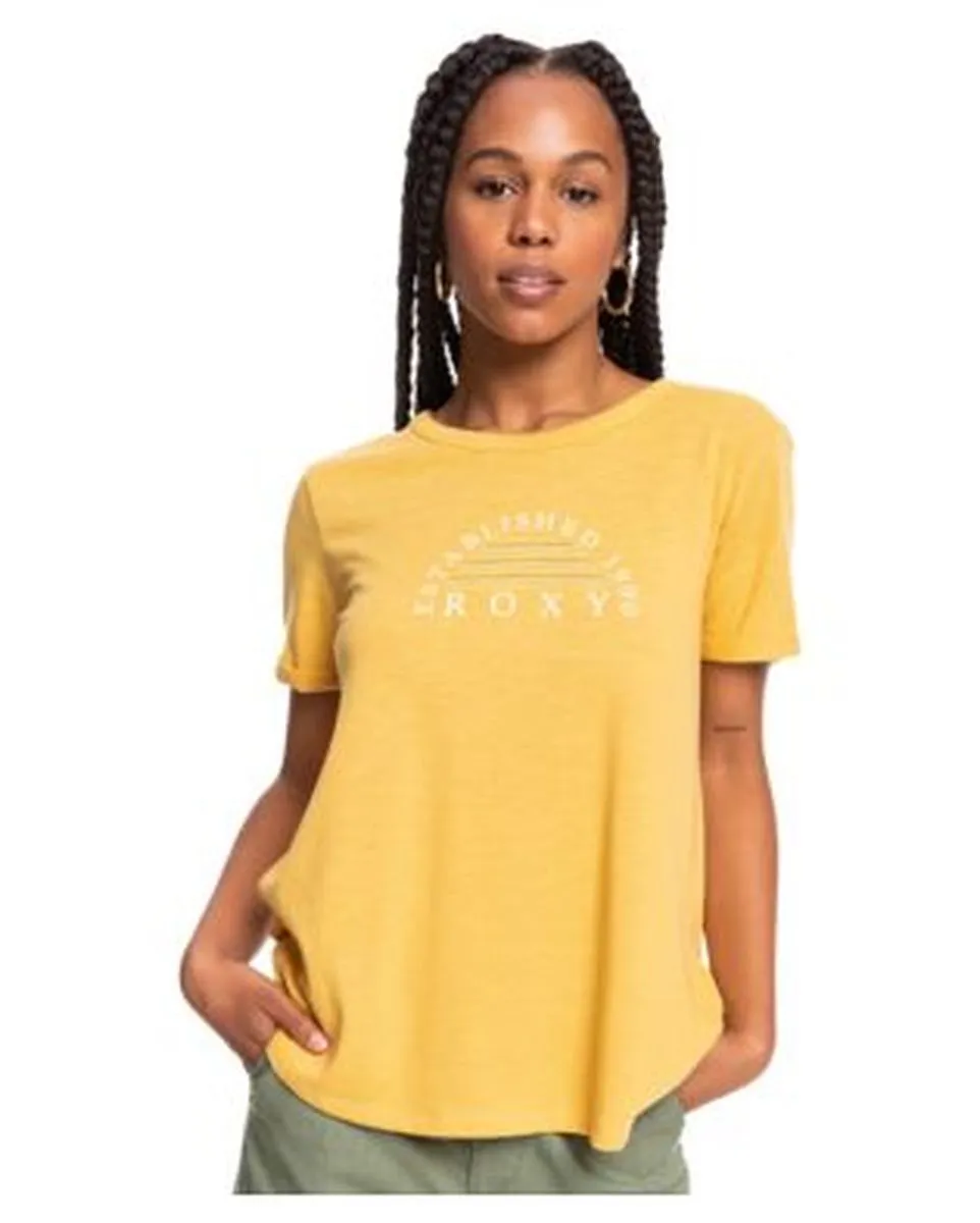 T-shirt manches courtes Femme Roxy OCEANHOLIC J TEES Jaune Sport 2000 ...