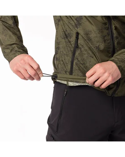 Veste coupe-vent Homme EXPLORAIR LIGHT WINDBREAKER Vert Sapin/Noir - Ref 419410-7386