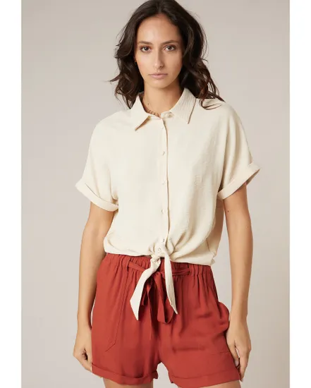 Chemisier Femme Deeluxe DABBY BL W Beige Sport 2000 - Ref 06T407W-40LIN