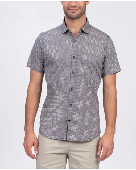 Chemise manches courtes Homme Sun valley CHEMISE MC Bleu - ref sprat ...