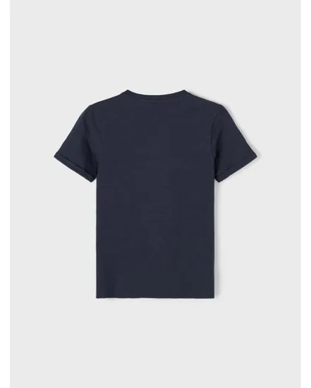Tee-shirt manches courtes Enfant Name it NKMBAKIKA SS TOP Bleu Sport ...