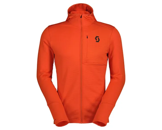 Veste polaire Homme DEFINED LIGHT HOODY Rouge Mars - Ref 414481-7988