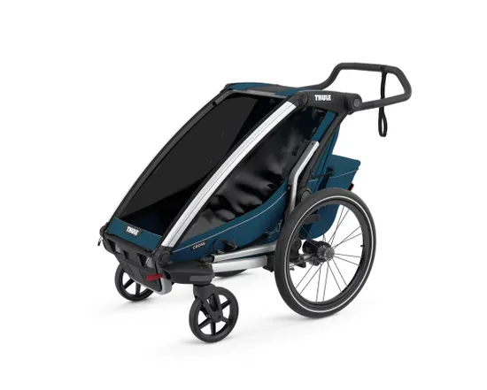 Remorque pour enfant 1 place CHARIOT CROSS Bleu Majolica - Ref 10202021