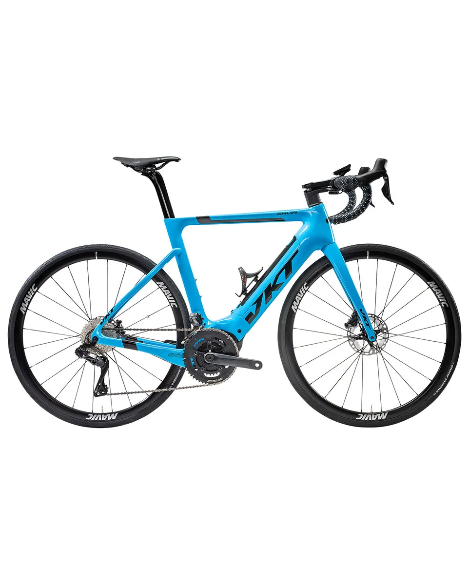 Vélo de route électrique GAVIA ULTEGRA DI2 2X12V 500WH Bleu Céleste ...