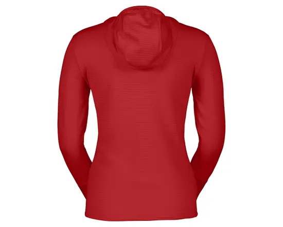 Veste polaire Femme DEFINED LIGHT HOODY Rouge Puissant - Ref 414482-7854