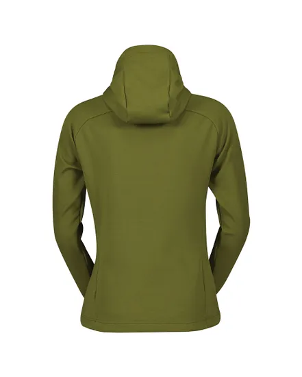 Sweat polaire Femme DEFINED MID HOODY PULLOVER Vert Sapin - Ref 294675-7340