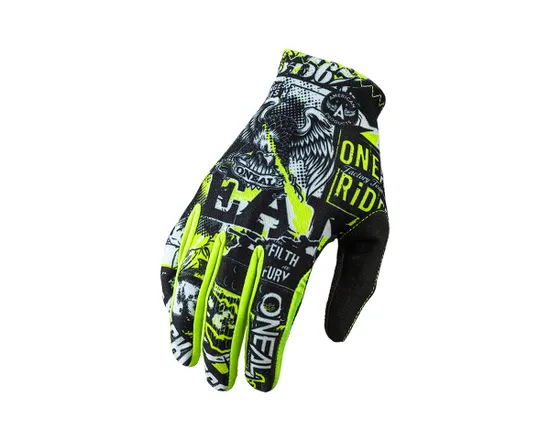 Gants longs Enfant MATRIX ATTACK Noir/Jaune néon - Ref 0391-20-001