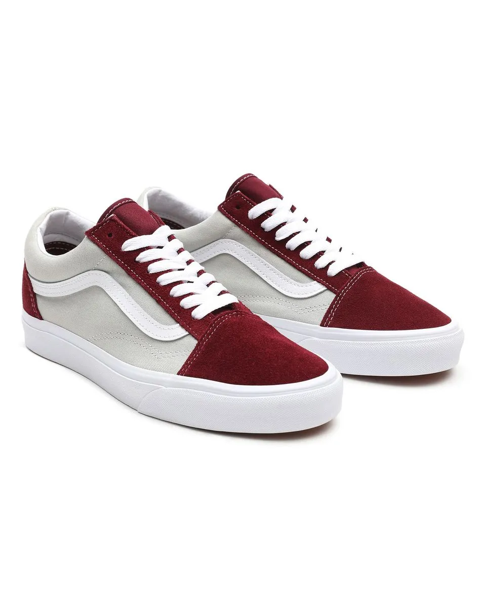 chaussures unisexe UA Old Skool Bordeaux - Ref VN0A3WKT4PR1