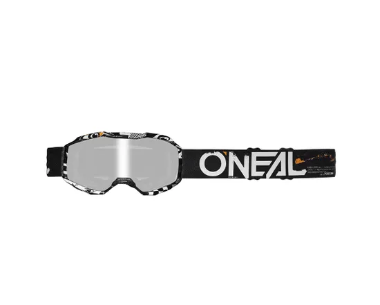 Masque de VTT Enfant B-10 ATTACK Noir/Blanc/Argent Miroir - Ref 6029 ...