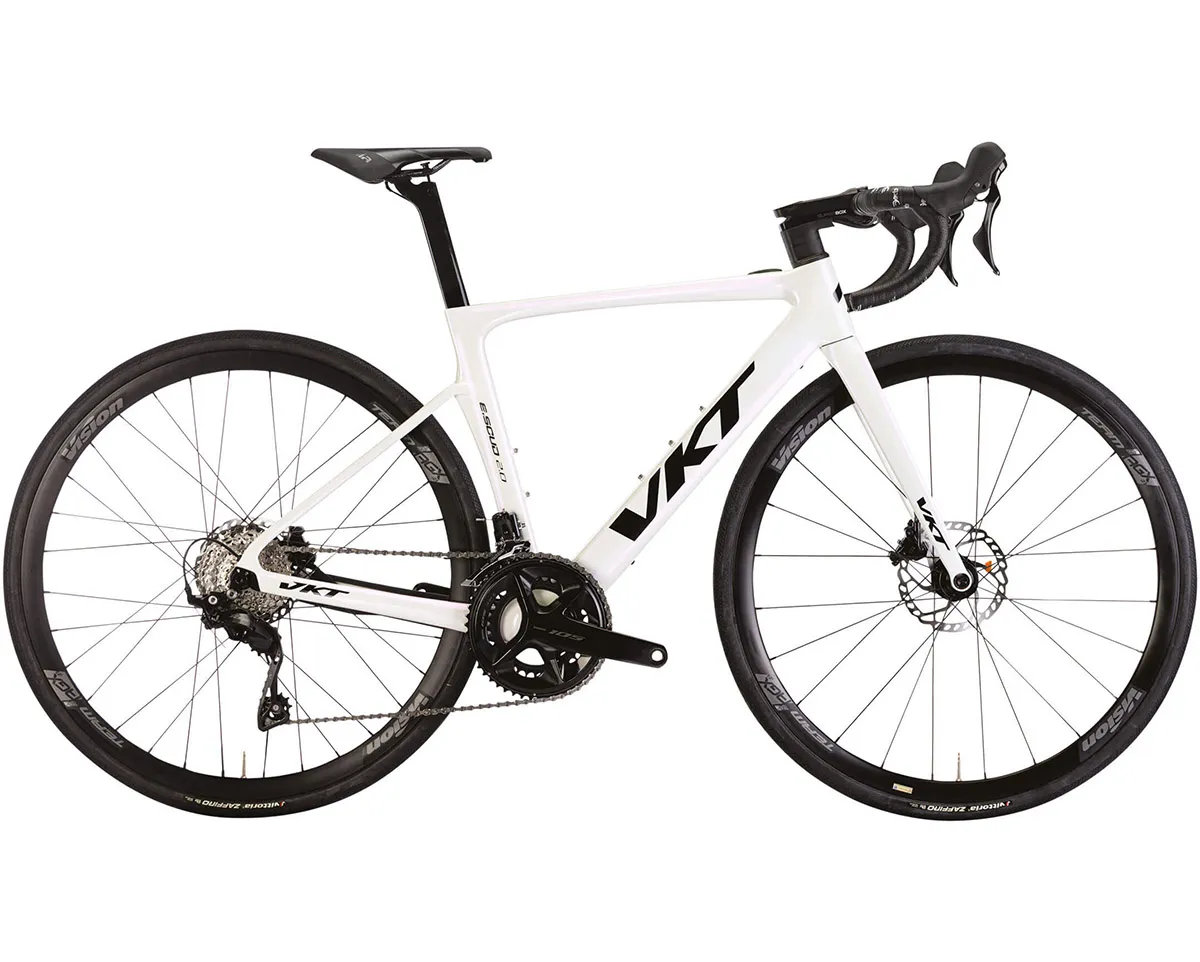 Vélo de route électrique E-SCUD 2.0 ULTEGRA DI2 2X12V 250WH Blanc - Ref ...