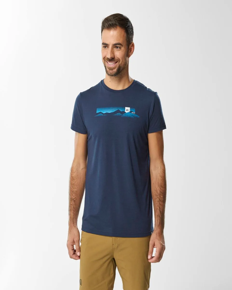 T-shirt Homme Millet IMJA GRAPHIC SS M Bleu Sport 2000 - Ref MIV9401-7317