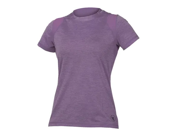 Maillot manches courtes Femme SINGLETRACK Rose - Ref E6205-RNP
