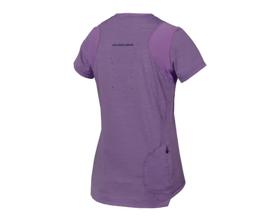 Maillot manches courtes Femme SINGLETRACK Rose - Ref E6205-RNP