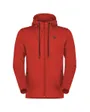 Sweat à capuche Homme TECH ZIP HOODY Rouge Magma - Ref 403285-7373