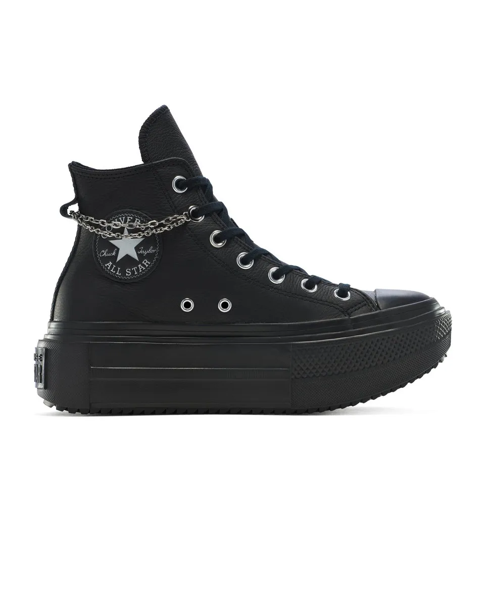 Chaussures Unisexe Converse CTAS LIFT DOUBLE STACK HI Noir S 2 - Ref ...