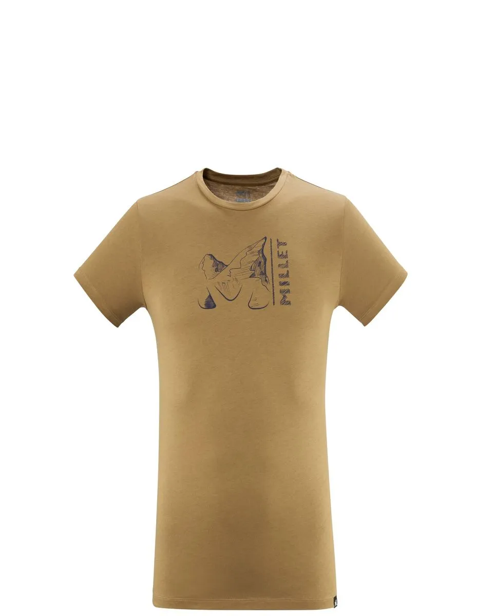 T-shirt Homme Millet CAPITAN TS SS M Marron Sport 2000 - Ref MIV9411-9545