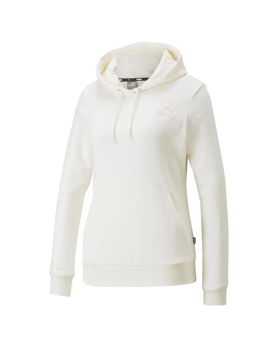 Sweat a capuche manches longues Femme Puma W ESS+EMBROI HDY TR Beige ...